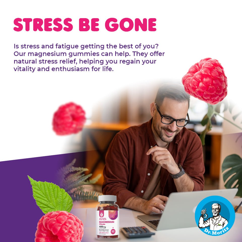 Sugar-Free Magnesium Gummies for Adults -100mg - Dr. Moritz